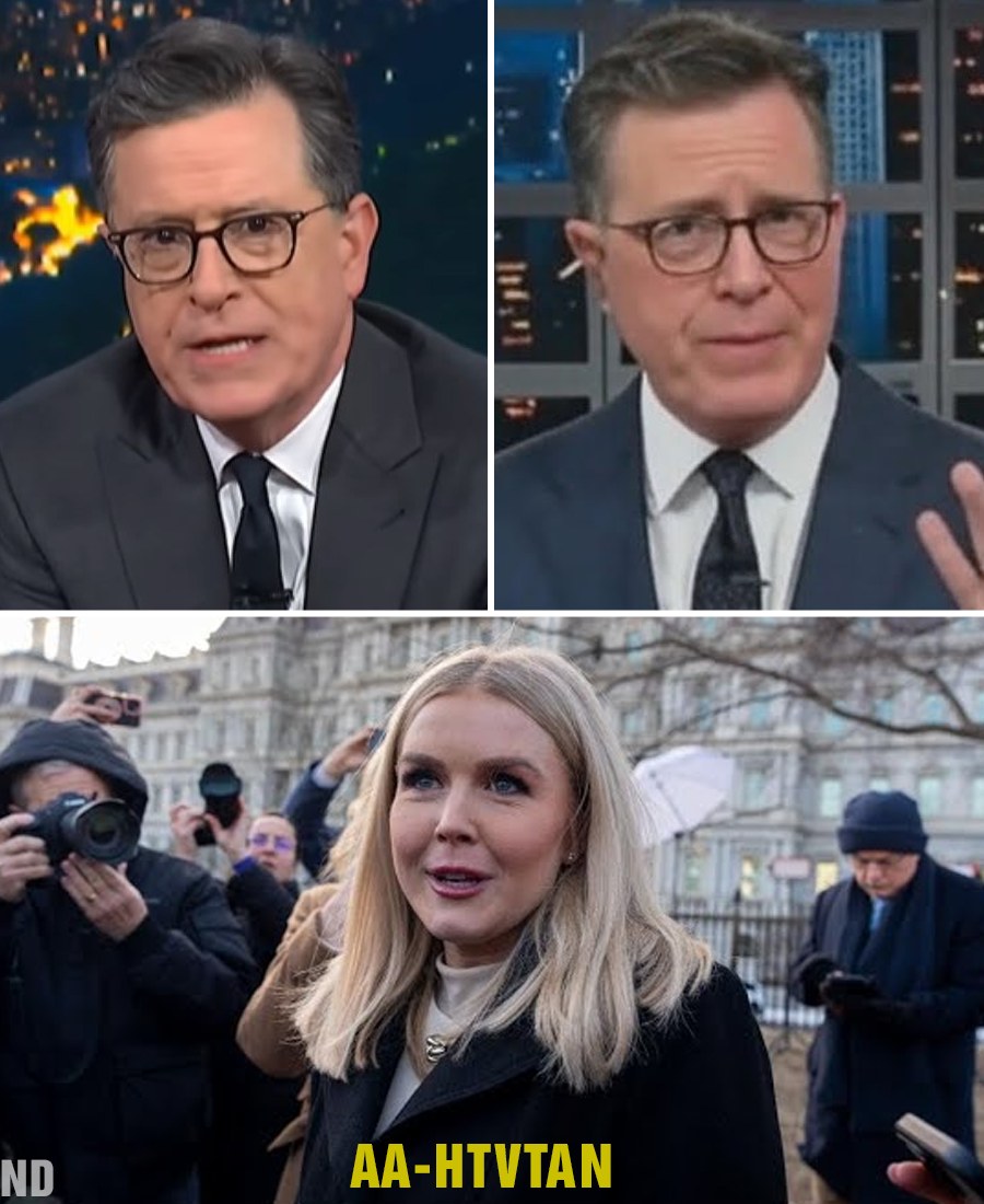 SHOCKING SHOWDOWN: Karoline Leavitt Hijacks Stephen Colbert’s Stage in ...