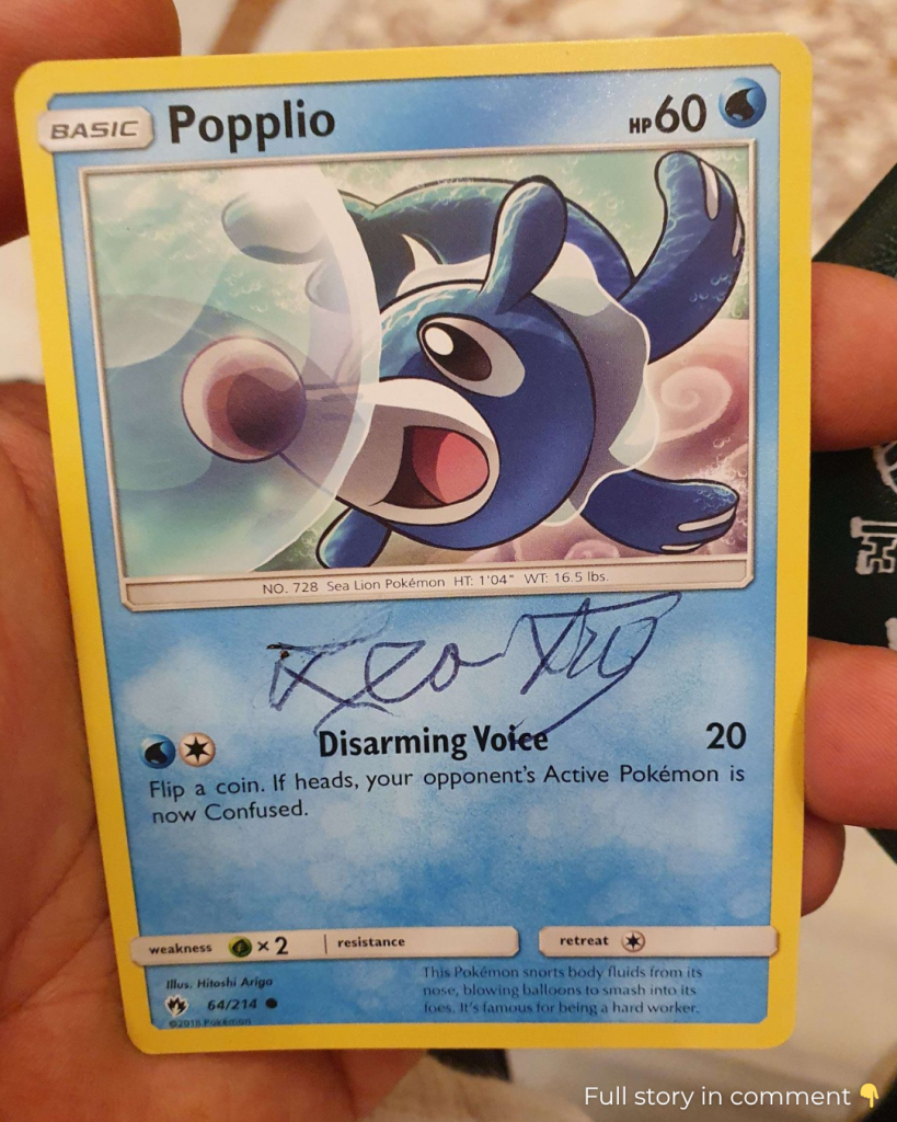 Pope Leo XIV signs Popplio Pokémon trading card; story goes viral